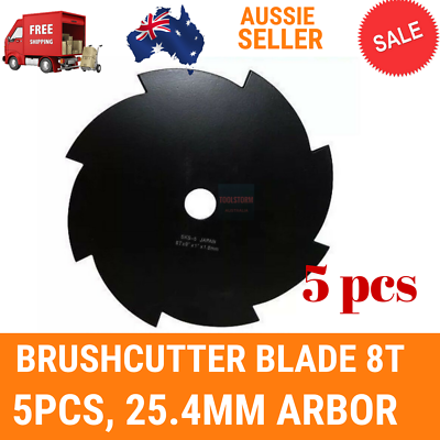 5X BRUSHCUTTER 8T STEEL BLADES WHIPPER SNIPPER GRASS TRIMMER BRUSH CUT ...