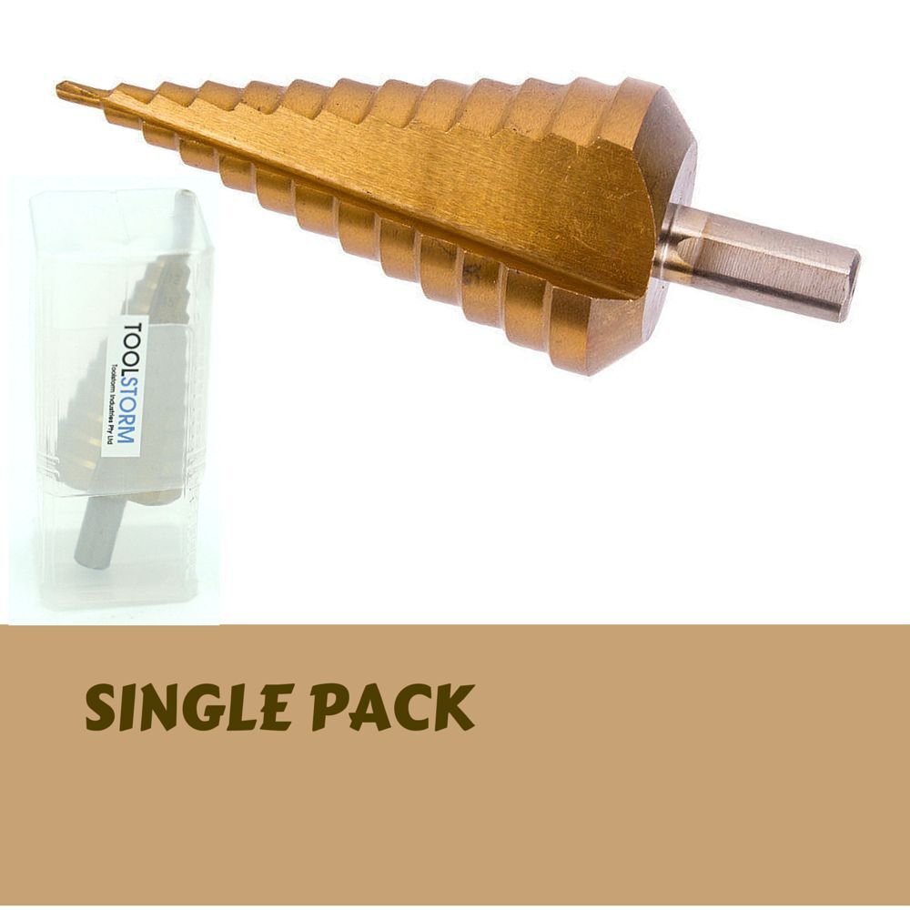 NEW*4-39mm Titanium Coated Big Step Drill High Speed Drill Bits HSS FR ...